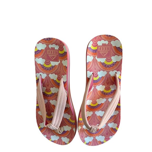 Reef | Shoes | Reef Kids Ahi Size 67 Pink Rainbows And Clouds C6739 ...